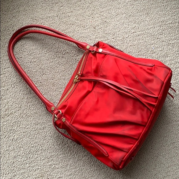 MZ Wallace | Bags | Mz Wallace Red Nylon Shoulder Bag | Poshmark